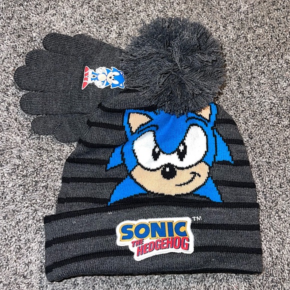 Sega | Accessories | Sonic The Hedgehog Boys Kids Matching Hat And ...